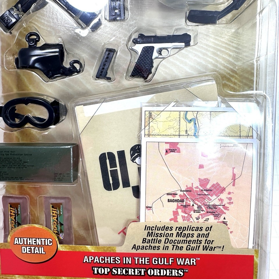 1/6 Scale GI Joe Gulf War Apache Pilot Military Weapon & Accessories ...