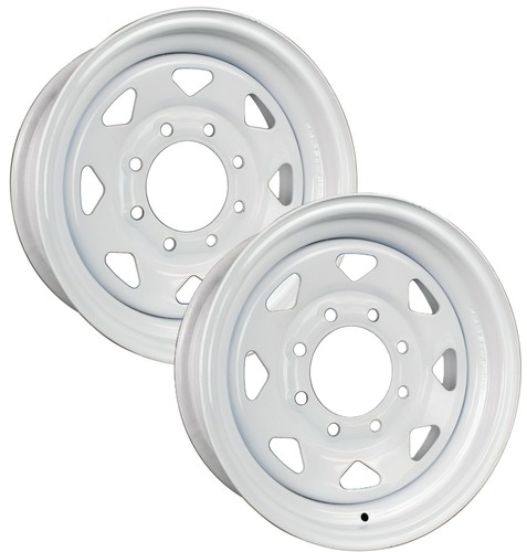 eCustomrim 2-Pack Trailer Rim Wheel 15 Inch 15X6 6 Lug White Spoke | eBay
