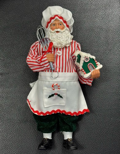 Christmas Baker Santa Claus Figurine 10 in Kitchen Apron Holiday Decor ...