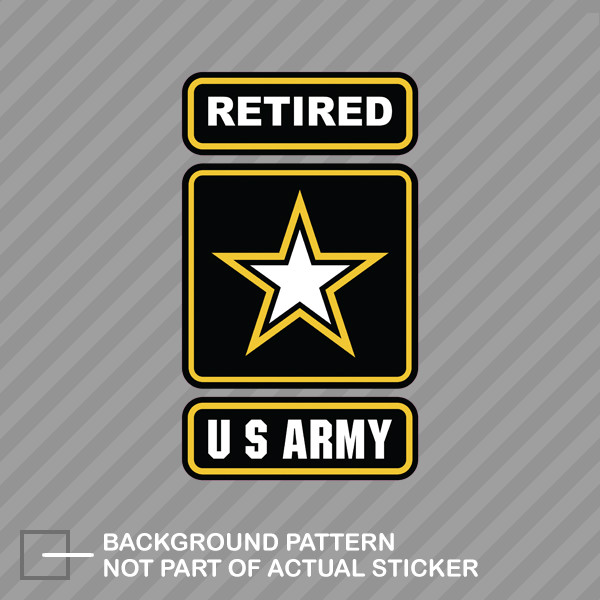 Tall Retired Army Sticker Decal Vinyl Ranger | eBay