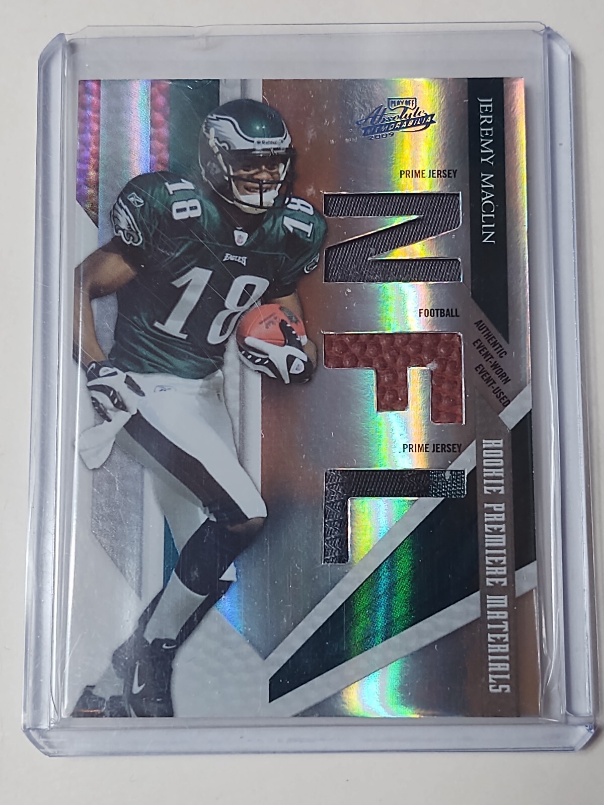 2009 PLAYOFF ABSOLUTE MEMORABILIA JEREMY MACLIN TRIPLE RELIC JERSEY RC ...