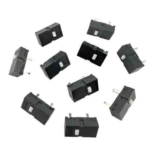 TTC White Dot Mini Micro 2 Pin Foot Switch 8.6x4.8x3.5mm (10 Pcs) US ...
