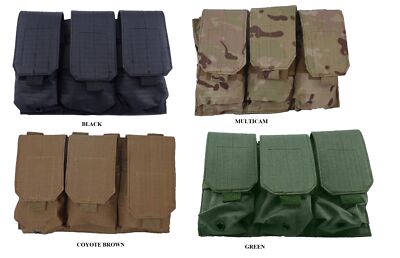 Tactical Scorpion Gear MOLLE Ripstop Rifle 30RD Triple Magazine Pouch ...