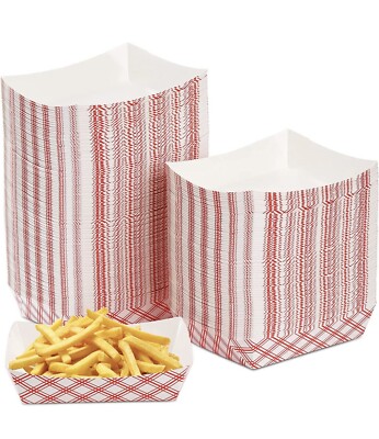 Red Check Paper Food Tray #200 2 Lbs 1000/case VINTAGE | eBay