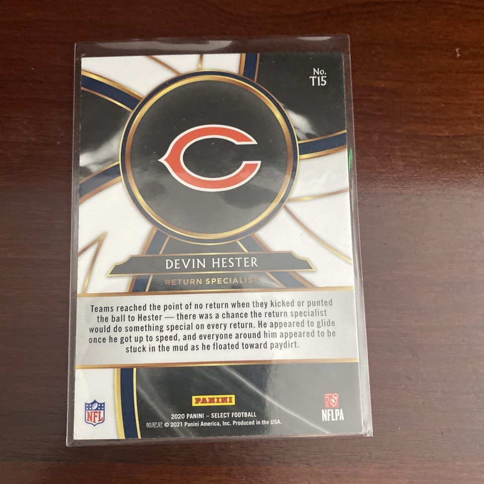 Devin Hester 2020 Select Turbocharged Parallel Card #T15 Chicago Bears ...