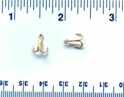 500 GT Top Quality Gold Treble Fish Fishing Hooks Size 16 | eBay