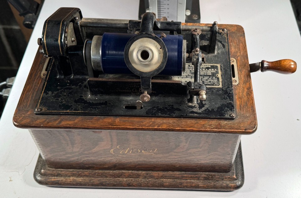 Antique Edison Standard Model B Cylinder Phonograph – 1911 – Blue ...
