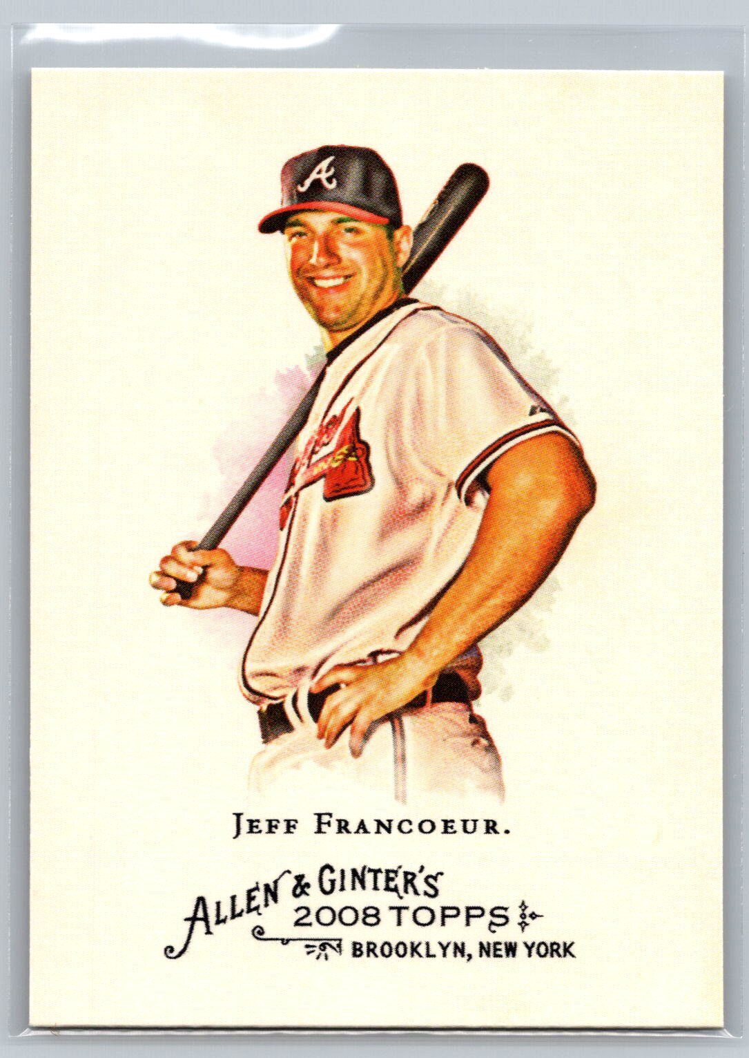 2008 Topps Allen & Ginter Baseball #206 Jeff Francoeur Atlanta Braves ...
