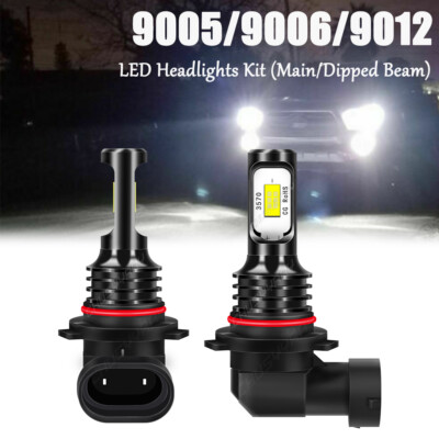 LED Headlight Kit 9012 6000K White High/Low Beam Bulbs for FORD Taurus ...