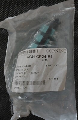 Corning CCH-CP24-E4 Closet Connector Housing Panel, LC adapters, Duplex ...