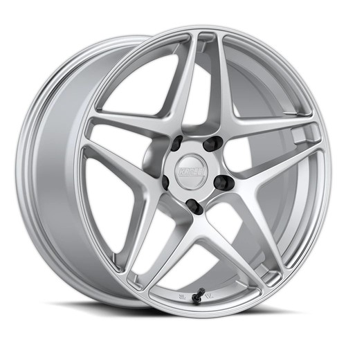 19x10.5 Kansei Wheels K15H Astro Hyper Silver Wheels 5x112 (12mm) Set ...