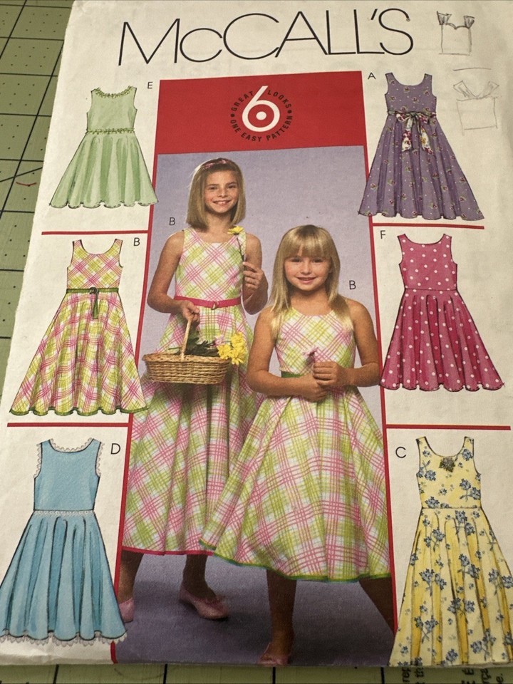 McCall's Sewing Pattern M5033 Girl's Dresses Size 3-6 Children's Easy ...