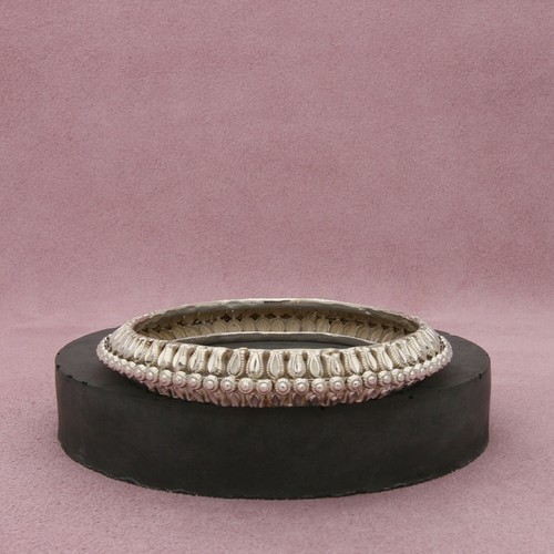 sterling silver vintage chandi tarkashi filigree bangle bracelet size ...