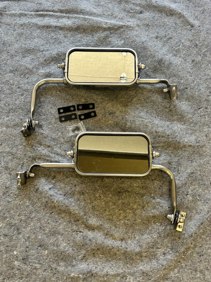 1967-1972 Ford F100 F250 F350 West Coast Swing Lock Mirrors Stainless ...