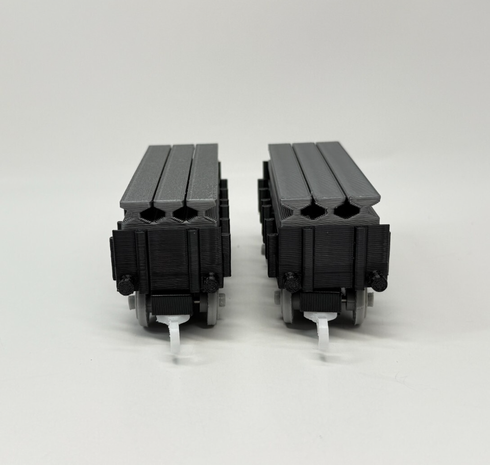 Trackmaster Two Flat Freight Cargo Trains Custom Made for Thomas Train ...