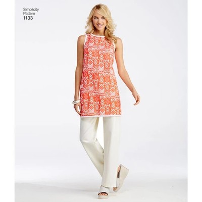 Simplicity 1133 Super Jiffy Sewing Pattern Wrap Around Tunic & Pants 6 ...
