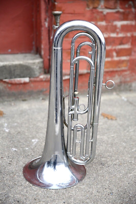 Vintage Getzen Baritone Deluxe Horn Bugle Single Valve Vanguard 42 ...