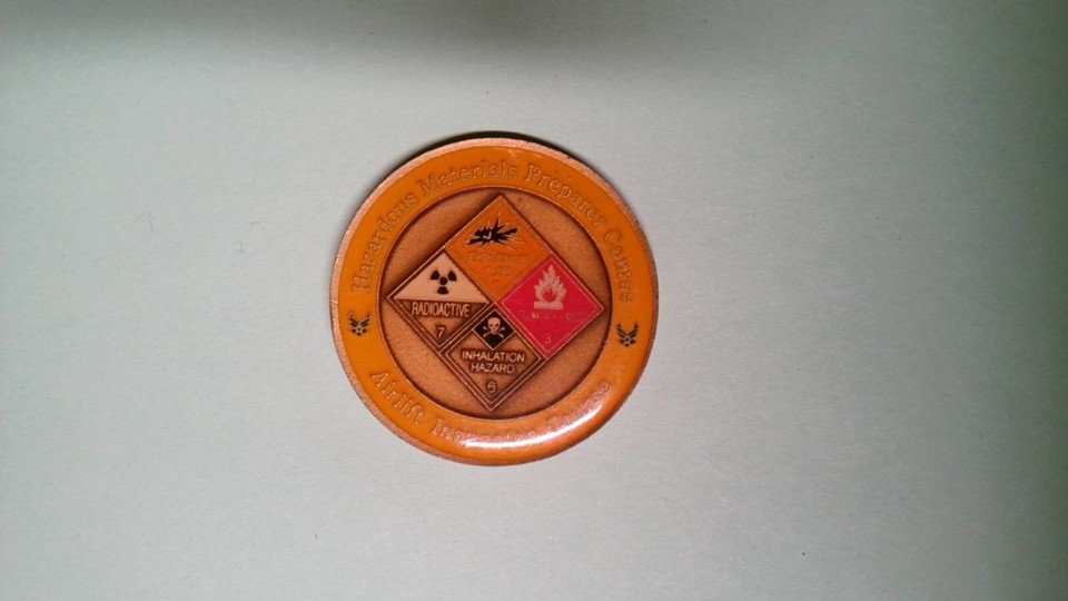 CHALLENGE COIN 345TH TRAINING SQUADRON LACKLAND AFB TX HAZARDOUS ...