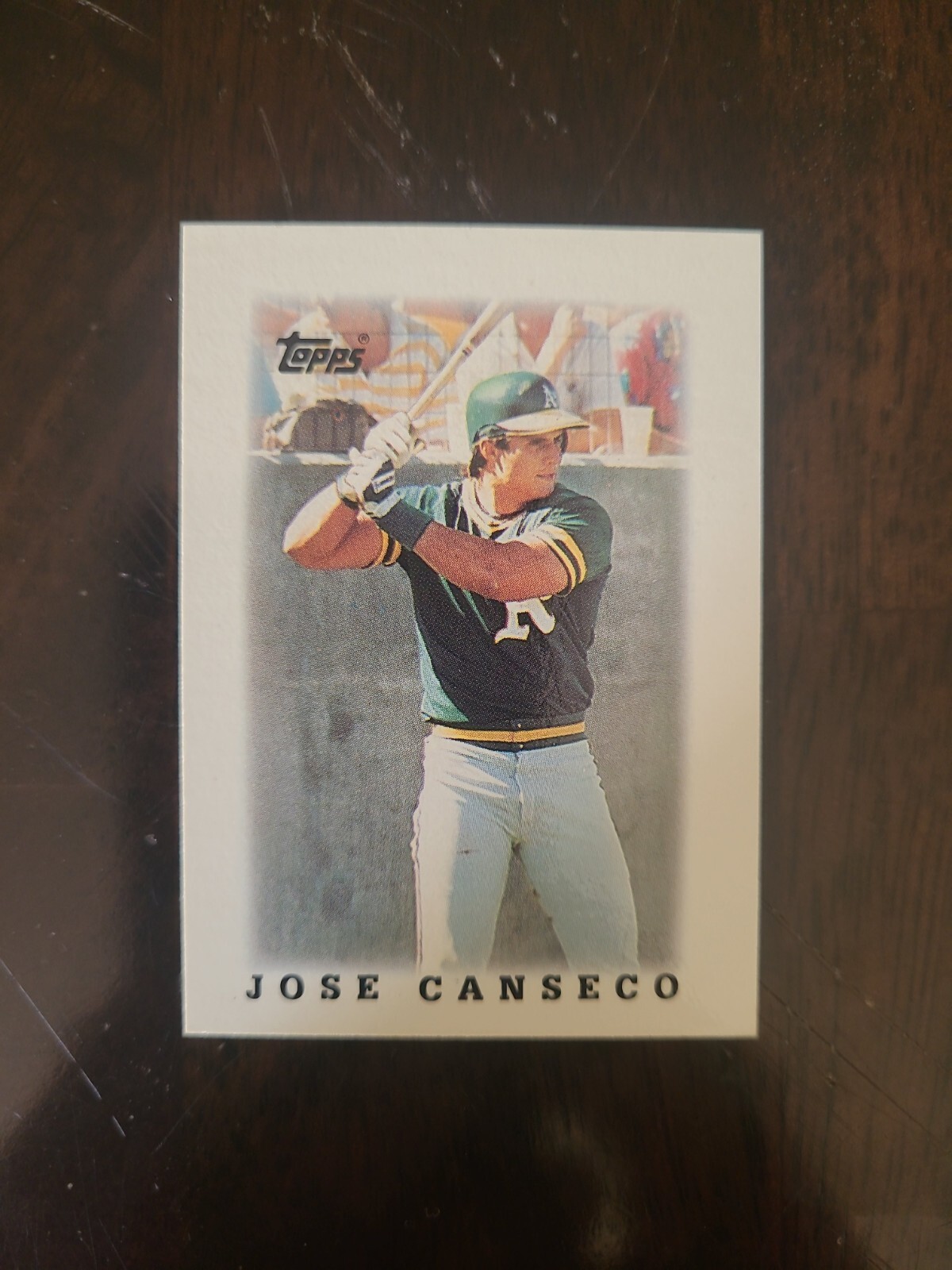 1988 Topps League Leaders Mini Jose Canseco #30 Oakland Athletics | eBay