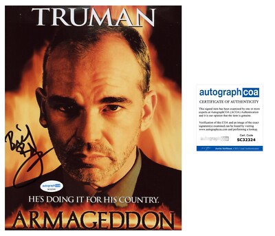 Billy Bob Thornton ‘Armageddon’ Signed Autograph 8x10 Photo ‘Truman ...