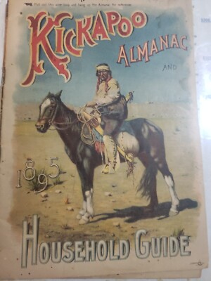 1895 KICKAPOO INDIAN ALMANAC BOOKLET RARE COLLECTABLE HISTORY BOOK | eBay