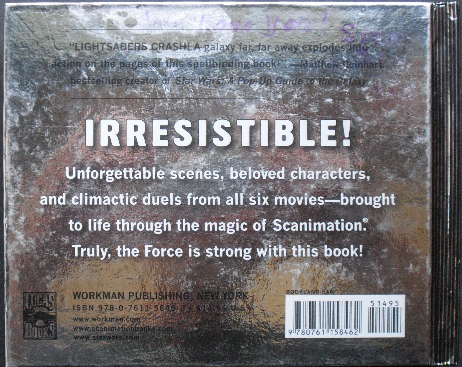 STAR WARS SCANIMATION BOOK (11 ANIMATED PICTURE PAGES) Rufus Butler ...