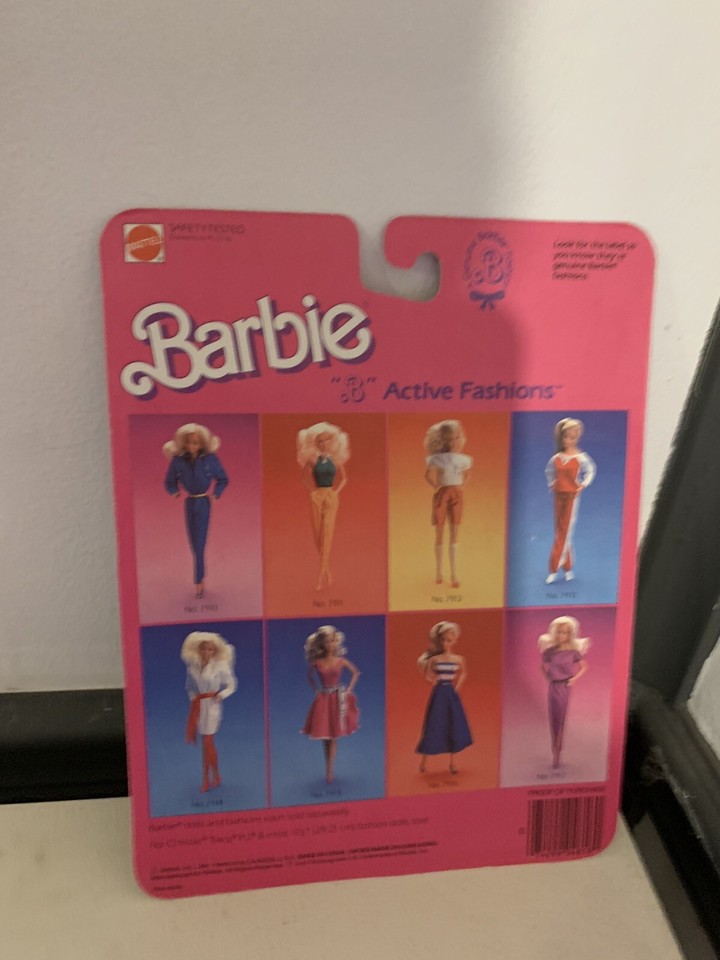Vintage 1984 Barbie Active Fashions Clothing Set #7914 NEW Dress Tights ...