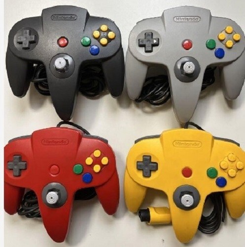 NINTENDO 64 Console, Controller x 4 and 10 random game softs package ...