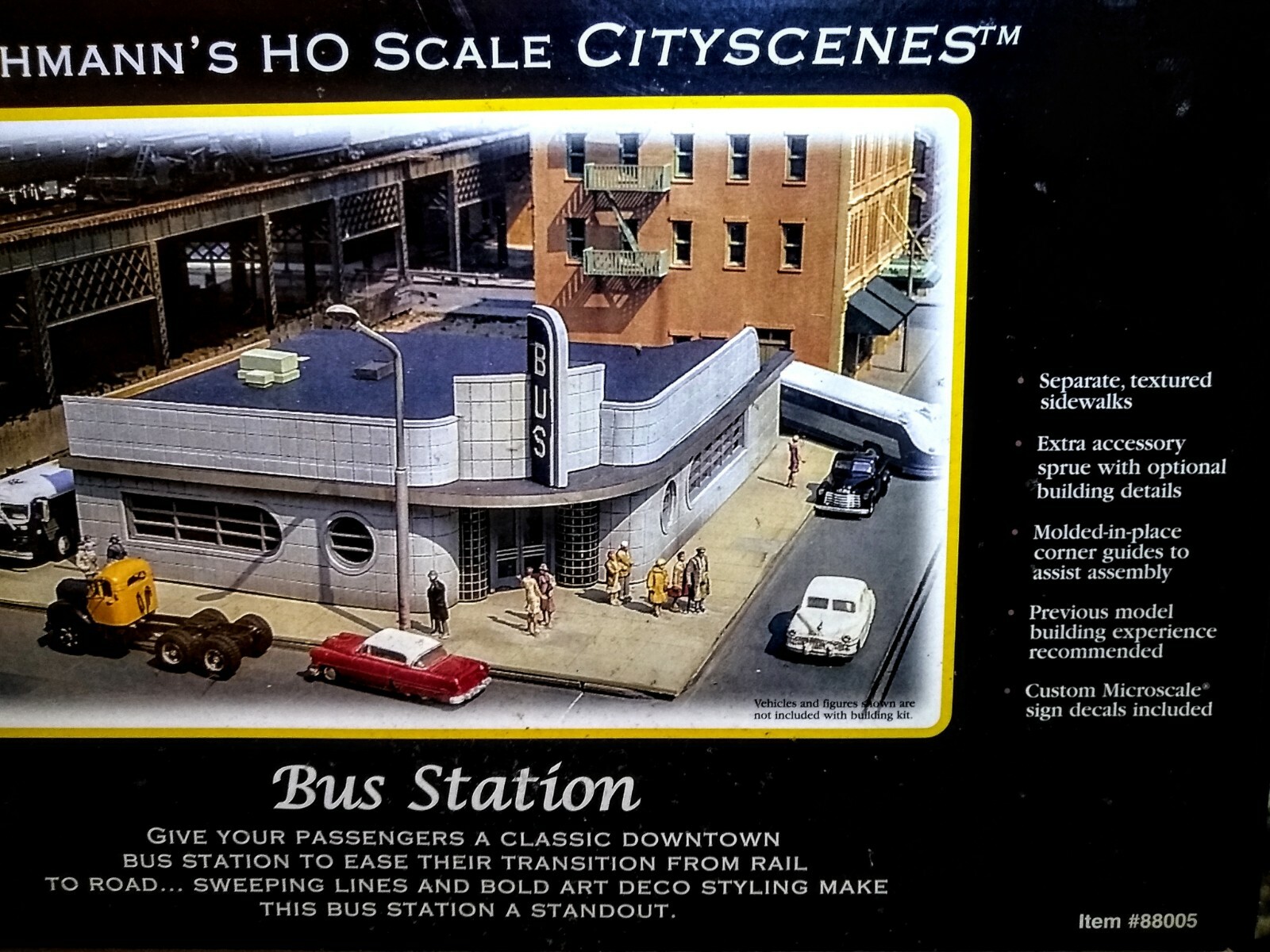 Bachmann Spectrum Cityscenes Bus Station 88005 HO Scale Structure for ...