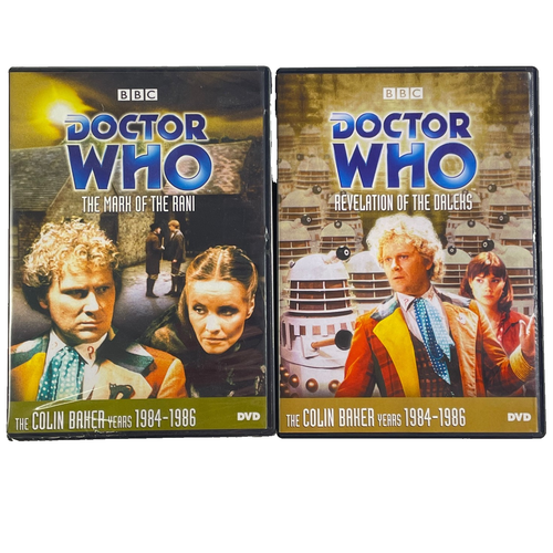2 DOCTOR WHO The Colin Baker Years ; Revelation of the Daleks & Mark of ...