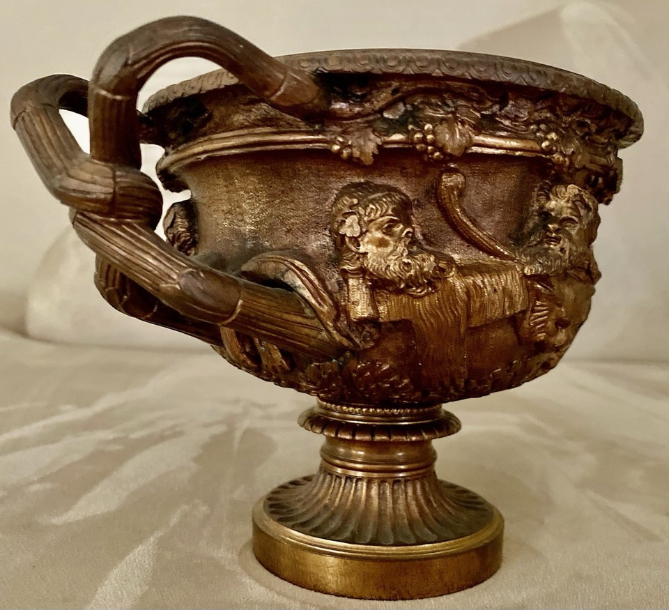 Antique French Bronze Urn Ice Bucket W/ Gilt Liner 1860 | eBay