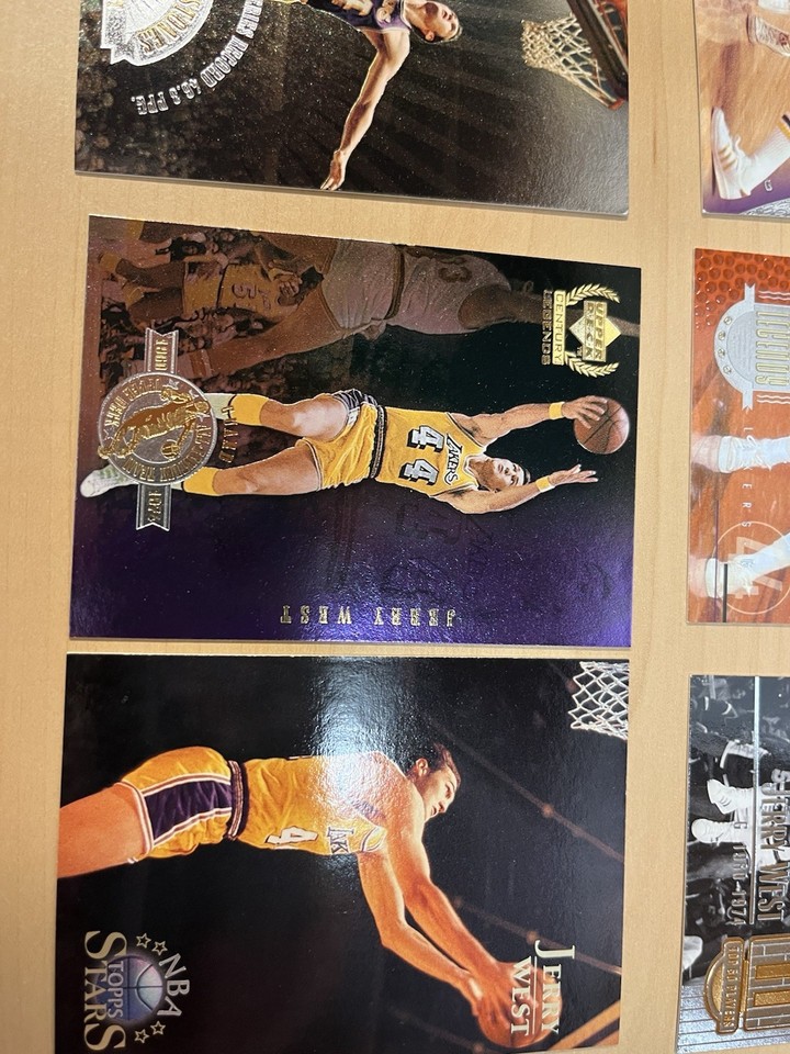 Lot Of 9 Different Jerry West Basketball Cards HOF Mr. Logo | eBay UK