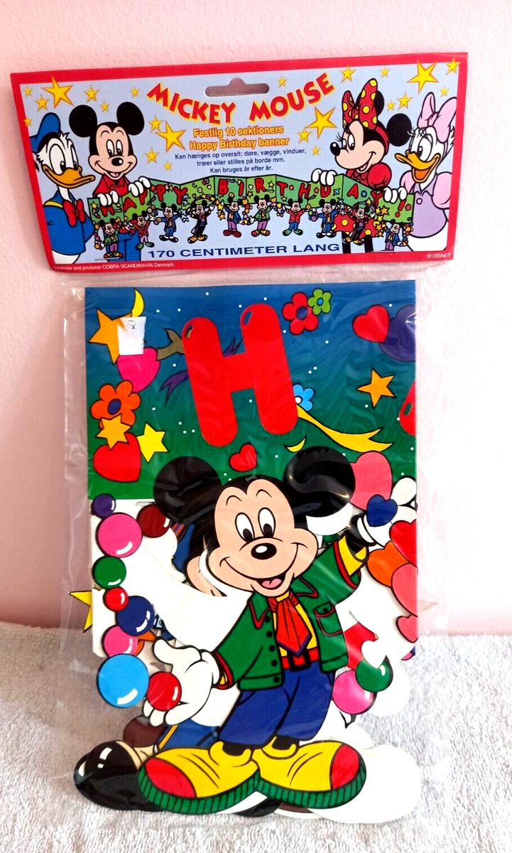 Mickey Mouse Birthday Sign
