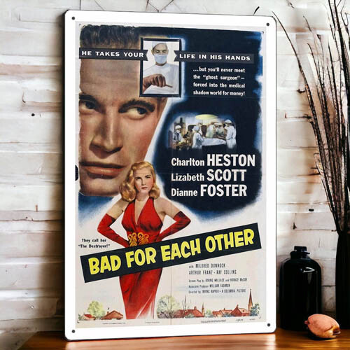 Bad for Each Other Metal Movie Poster Tin Sign Plaque Wall Decor Film 8 ...