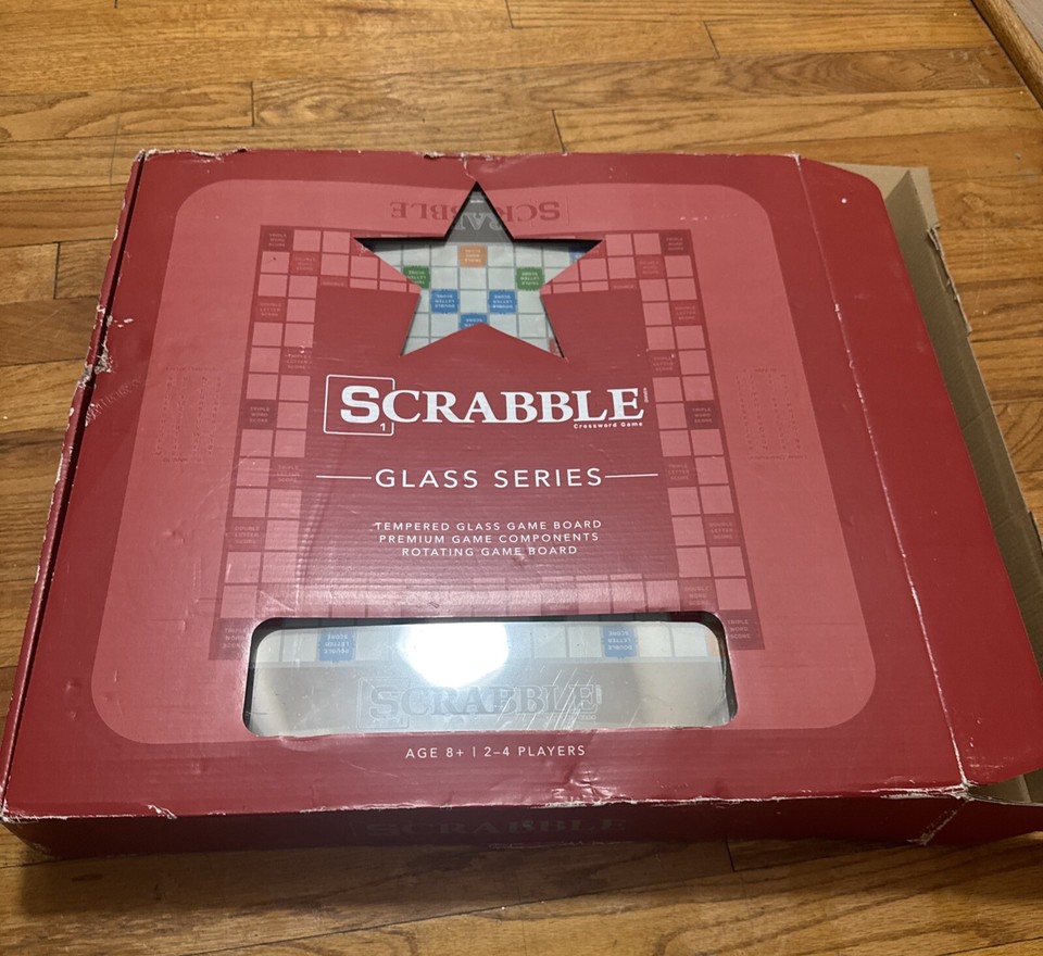 Scrabble Rotating Glass Edition Board Game Winning Solutions Hasbro ...