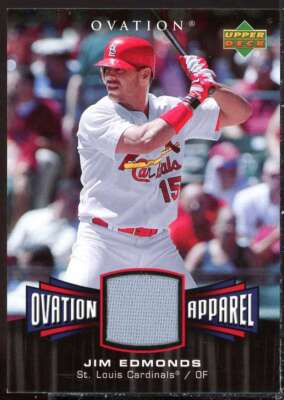 Jim Edmonds Card 2006 Upper Deck Ovation Apparel #JE | eBay