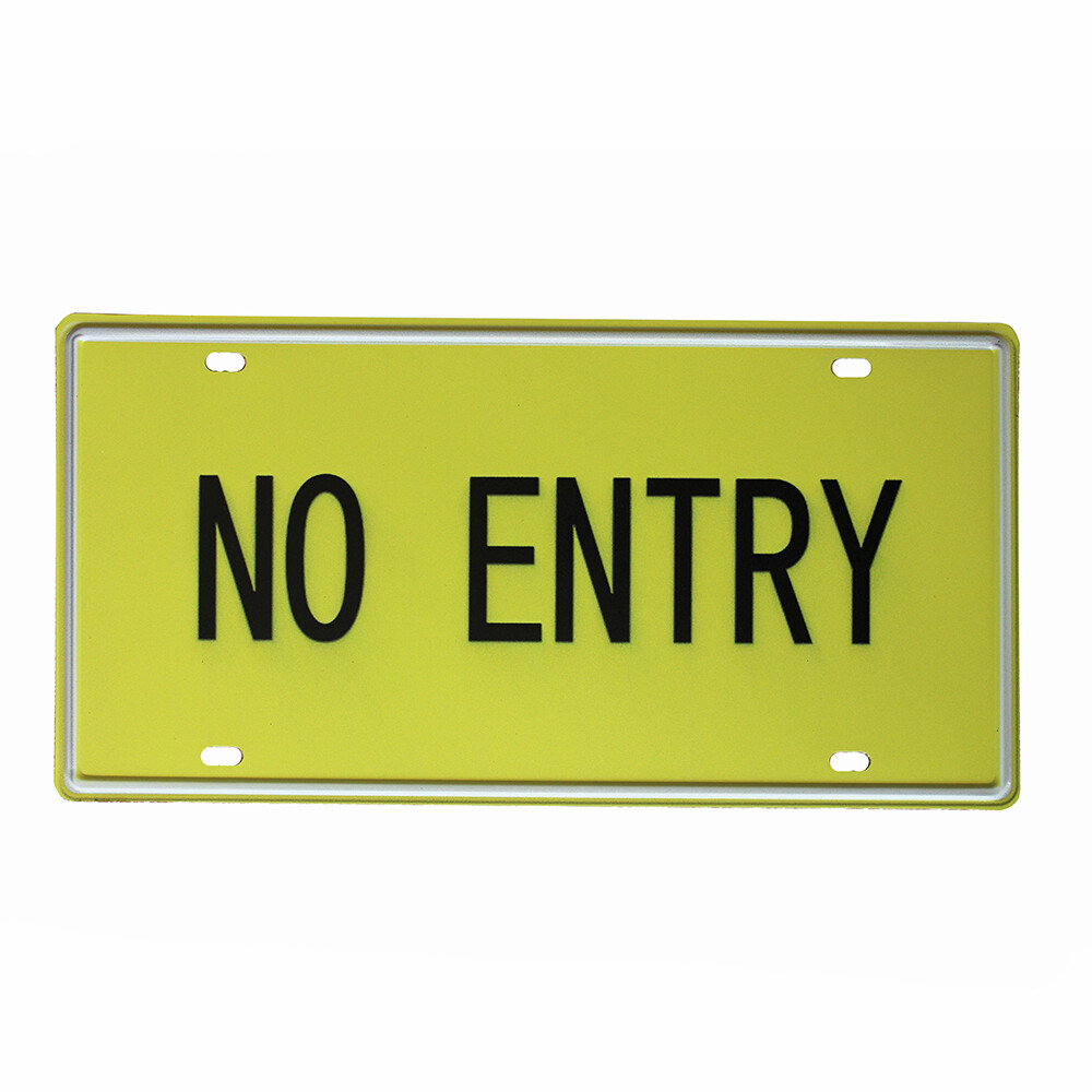 Tin Sign NO ENTRY Metal Tin Sign Vintage Retro Man Cave 150x300mm Metal ...