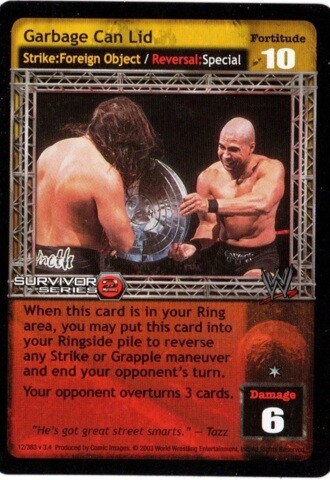 WWE: Garbage Can Lid (SS2) [Played] card type Strike Raw Deal Wrestling ...