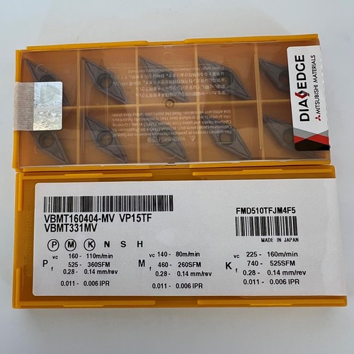 10pcs/pack VBMT160404-MV VP15TF VBMT331MV Carbide Inserts New MS#XR | eBay