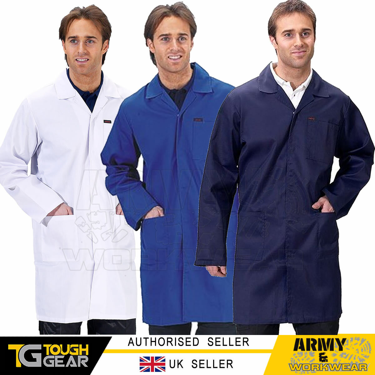 Food Industry Warehouse Catering Butchers Lab Coat Work Coverall ...