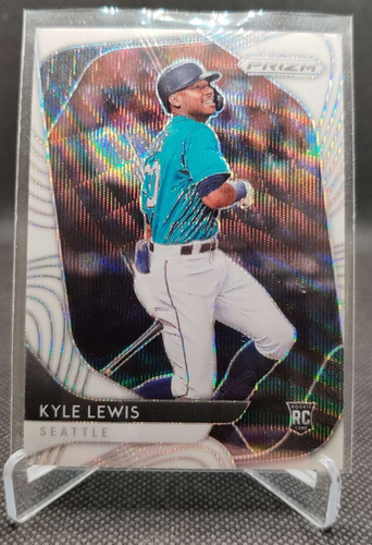 2020 Panini Prizm White Wave #94 KYLE LEWIS Rookie RC Seattle Mariners ...