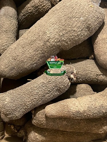 Fresh Soft Ghana White Yam 5 Tubers ( Half a box) | eBay