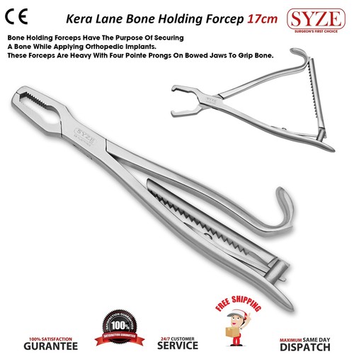 Kern Lane Bone Holding Forceps With Ratchet 17CM Orthopedic Surgical ...
