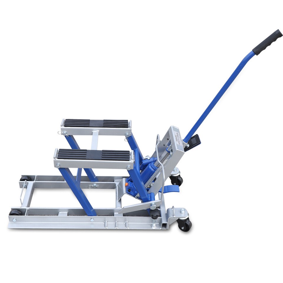 680kg Hydraulic Lift Motorcycle Jack Motorbike Stand ATV Quad Lift Jack ...