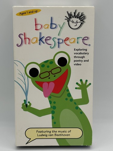 Baby Einstein Baby Shakespeare World of Poetry VHS Tape 2001 Vocabulary ...