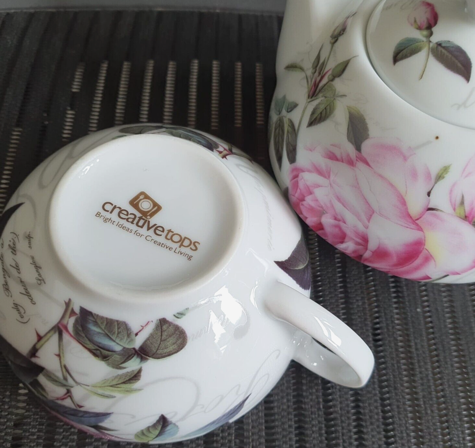 Creative Tops Rose Tea for One - Teapot and Cup Set | eBay UK