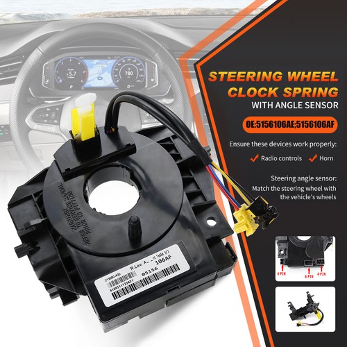 5156106AF Steering Wheel Clock Spring for Jeep Wrangler JK 07-18 w ...