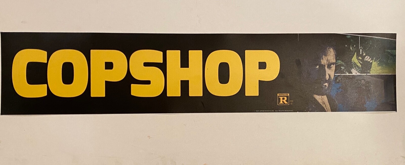 COPSHOP 5"x 25" Movie Theater Mylar poster 2021 Gerard Butler FREE ...