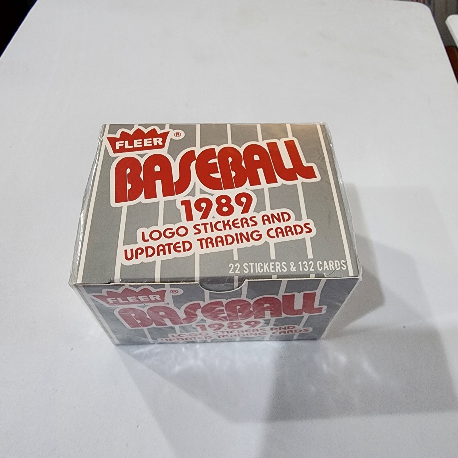 1989 FLEER Baseball LOGO Stickers & Updated Trading Cards Sealed Box ...