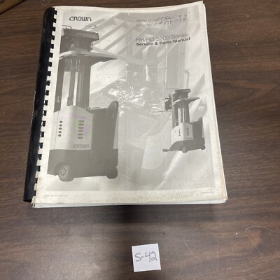 Crown Forklift RR/RD 5200 Service and Parts Manual Used But Good ...